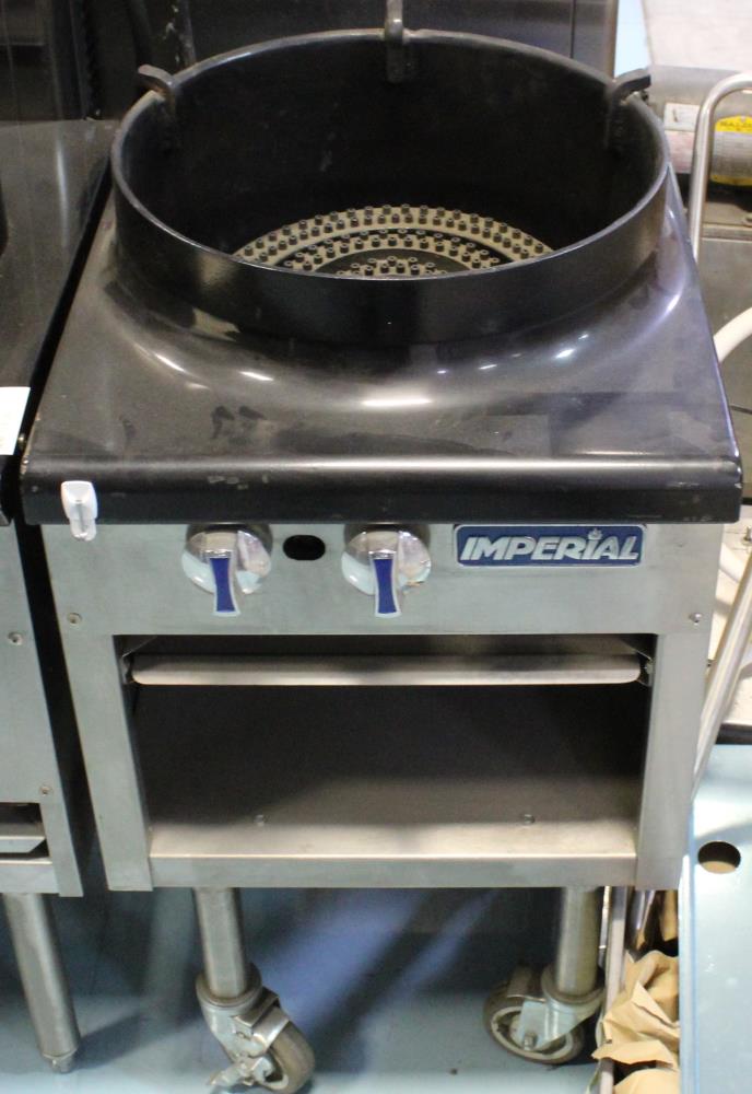 Imperial Range ISP-18-W 18" Natural Gas Tempura Wok Range w/ 16" Wok ...